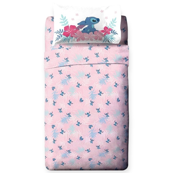 Disney | Bedding | Twin Stitch Sheet Bedding Set Pink Hawaiian Palm ...